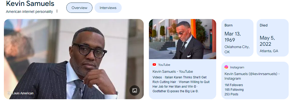 Kevin Samuels Net Worth: Examining The Man Behind The Persona |Pudelek